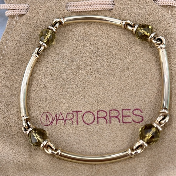 Omar Torres | Jewelry | Omar Torres Lemon Quartz Bar Station Bangle ...